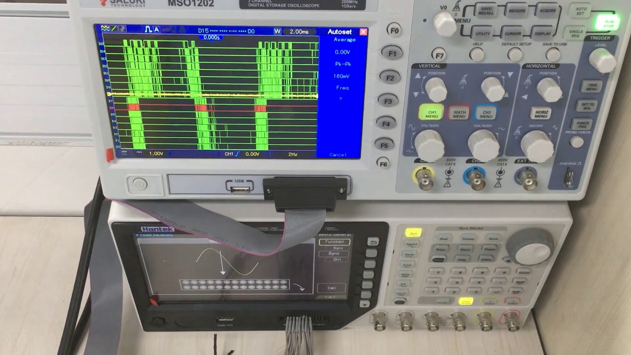 How to use digital generator on waveform generator HDG6162B - YouTube