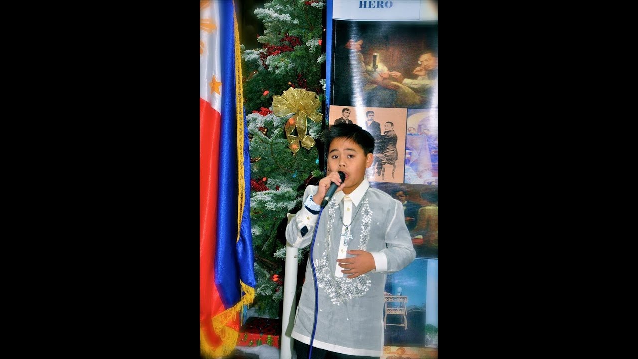 Sam Santiago sings Lupang Hinirang at Rizal Monument in Carson Ca ...