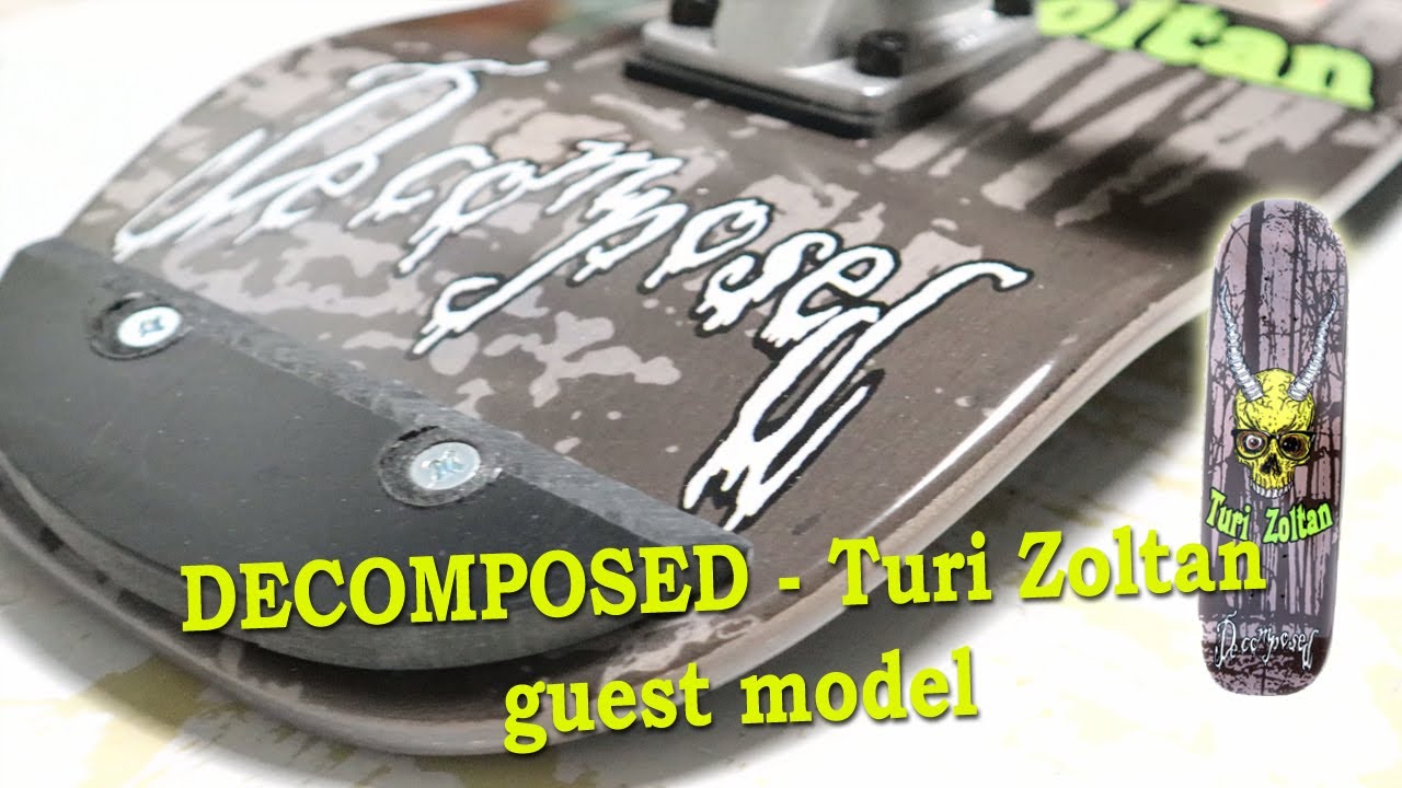 DECOMPOSED Turi Zoltan Guest Model freestyle skateboard deck - YouTube
