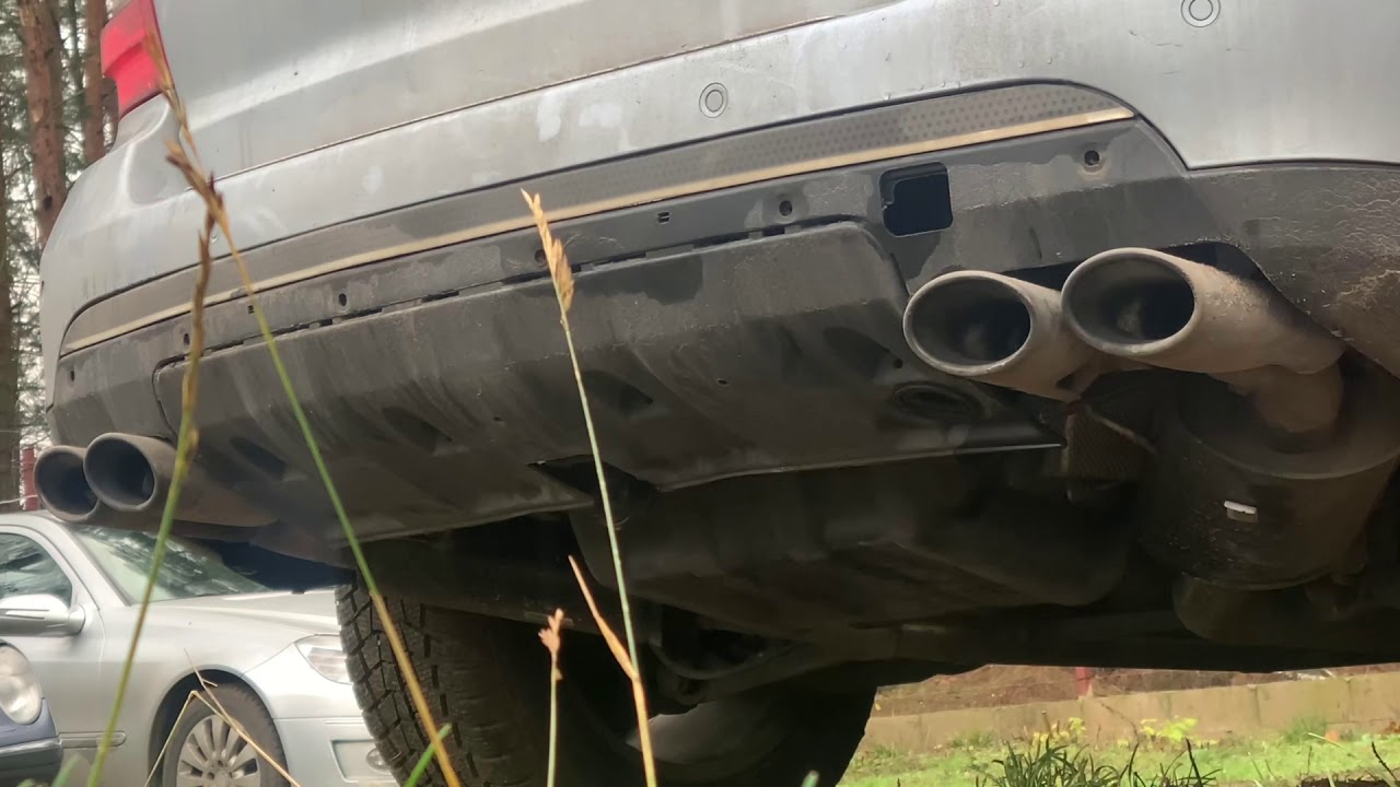 ML500 dual custom exhaust v8 sound - YouTube