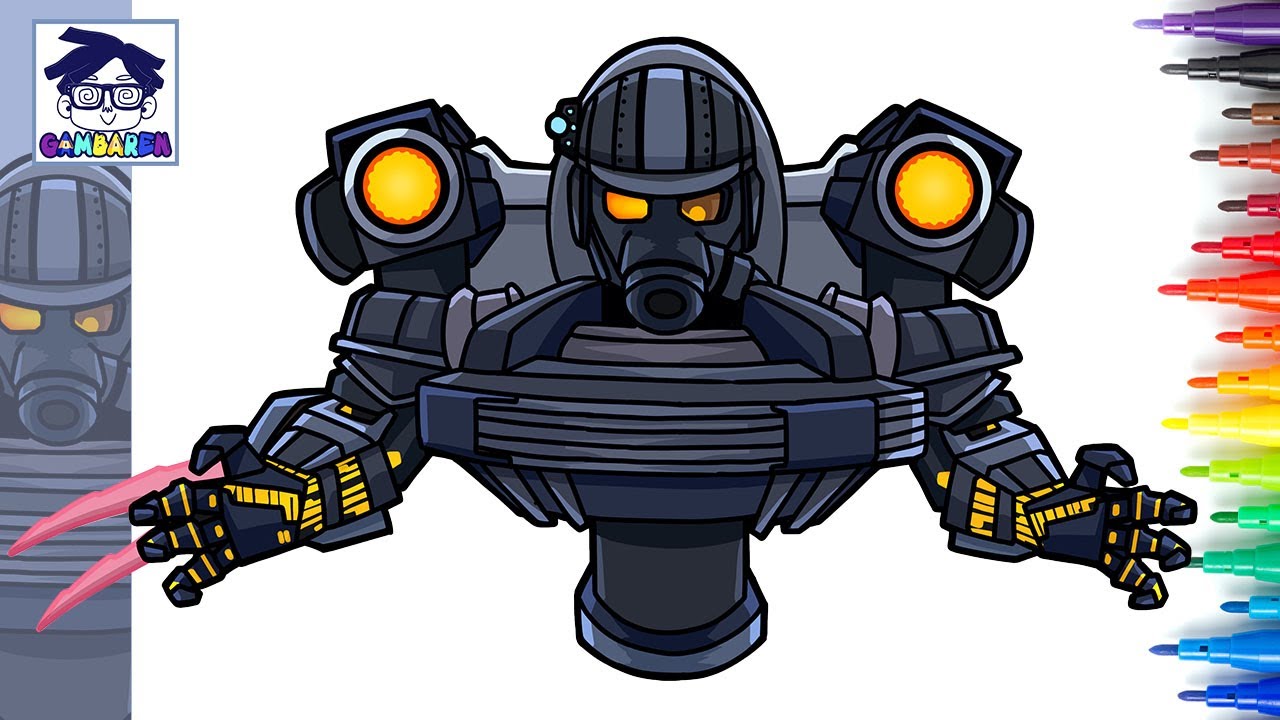 Cara Menggambar SCOUT ASTRO Toilet Skibidi Toilet episode 75 | easy ...