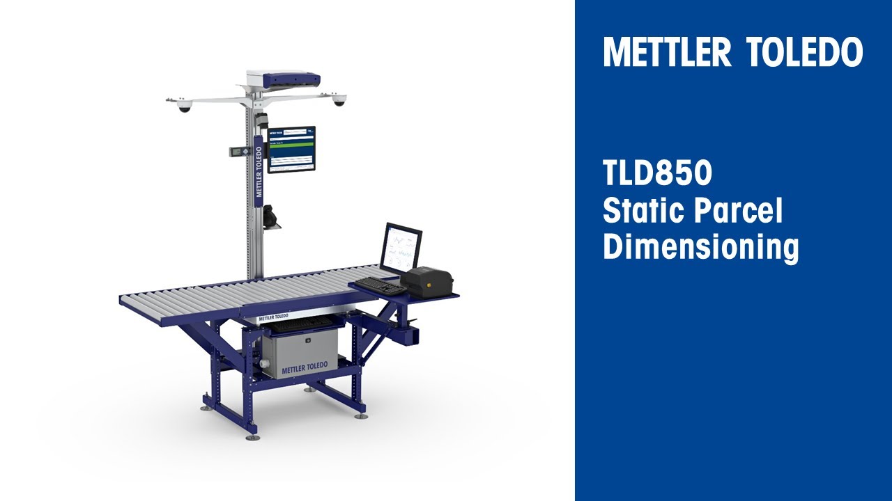 METTLER TOLEDO - TLD850 Static Parcel Dimensioning - YouTube