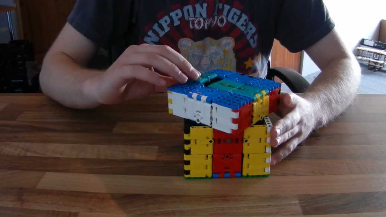 LEGO Rubik's Cube made entirely out of Technic V2 - YouTube