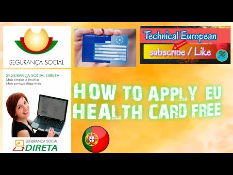 HOW TO APPLY EU HEALTH CARD ONLINE FREE - YouTube