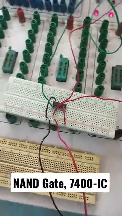LOGIC DESIGN Laboratory, Nand Gate 7400 IC - YouTube