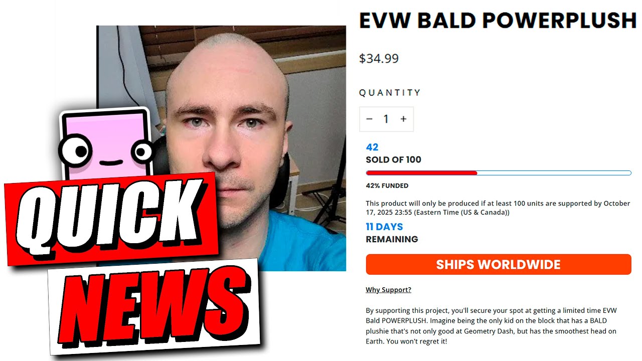 QUICK GD NEWS: The EWV Plushie? - YouTube