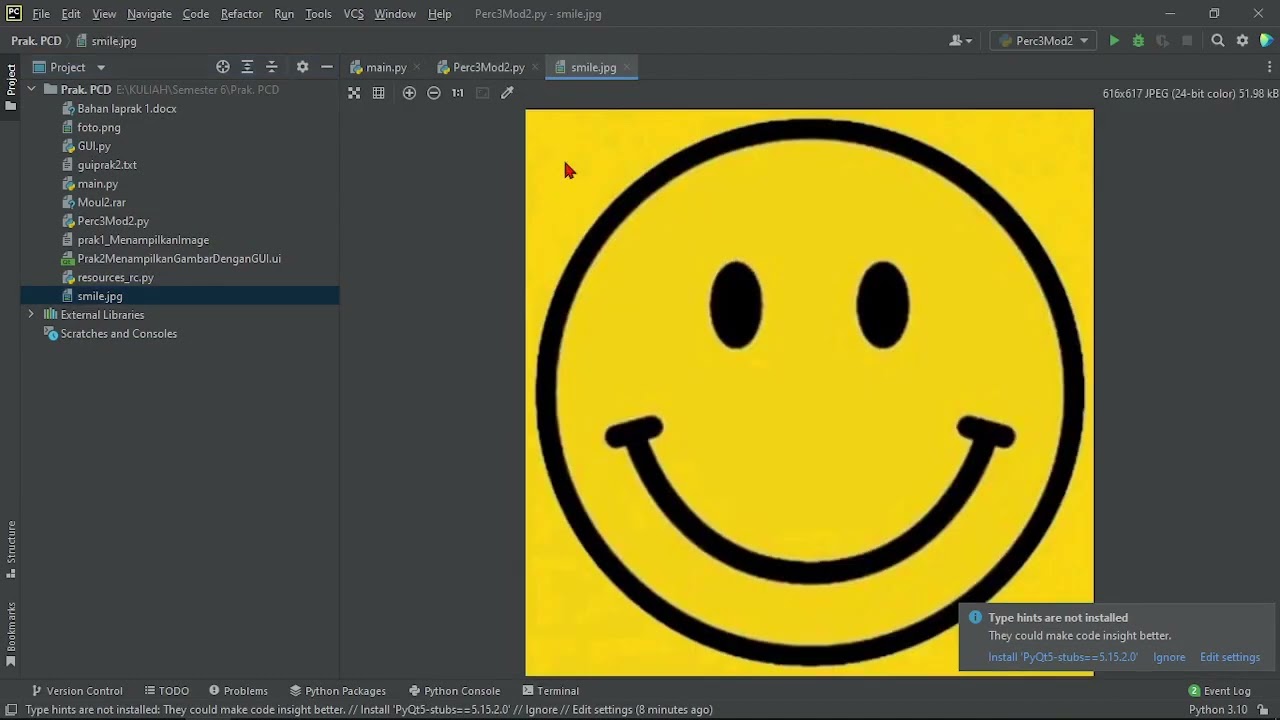 Menampilkan Gambar Menggunakan GUI Menggunakan Qt Designer dan PyCharm ...