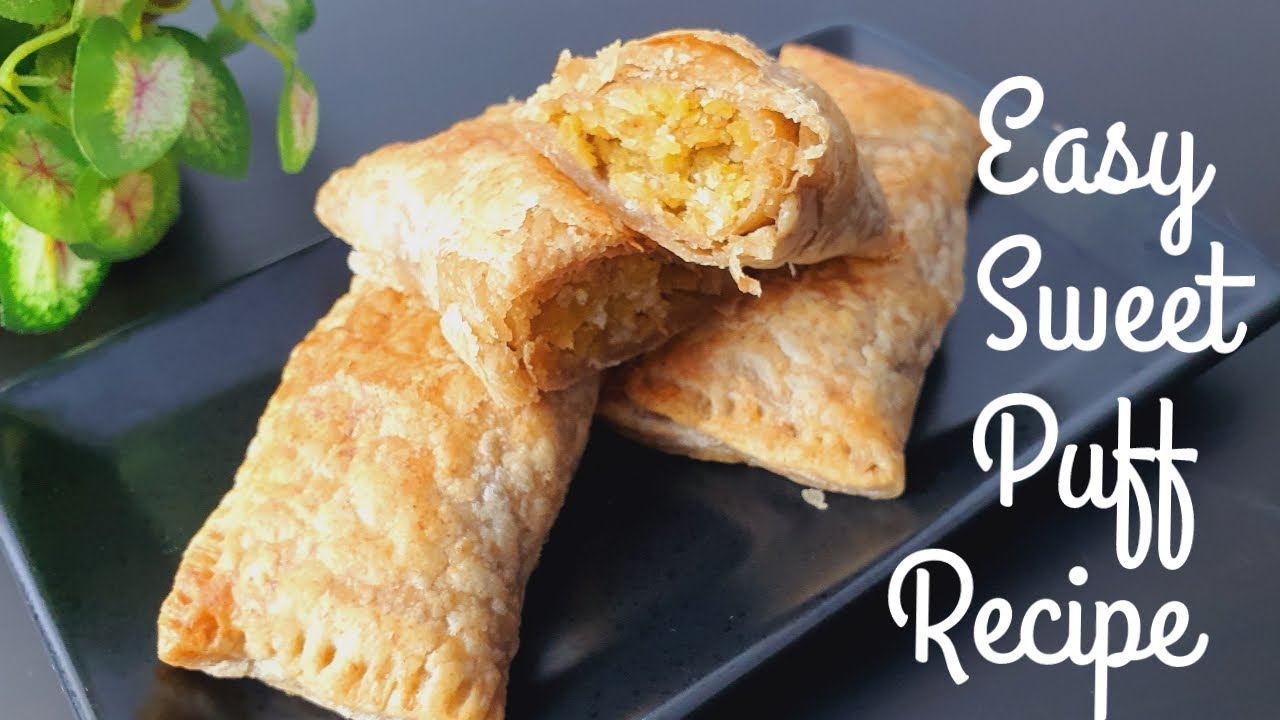 Easy Sweet puff Recipe Kerala style/ Tea-Time snacks/ Easy Puff Recipe ...