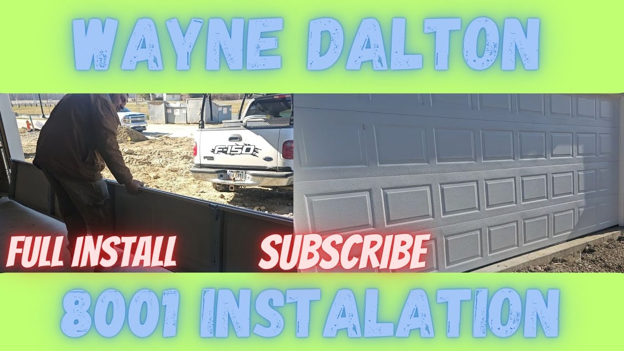 how to install a garage door wayne dalton 8000 #diy #trending # ...