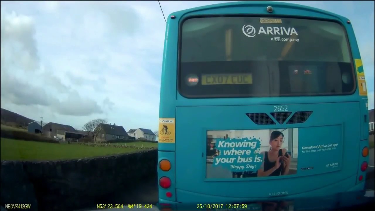 Arriva Buses Wales - CX07 CUC - 2652 near Amlwch MMTV - YouTube