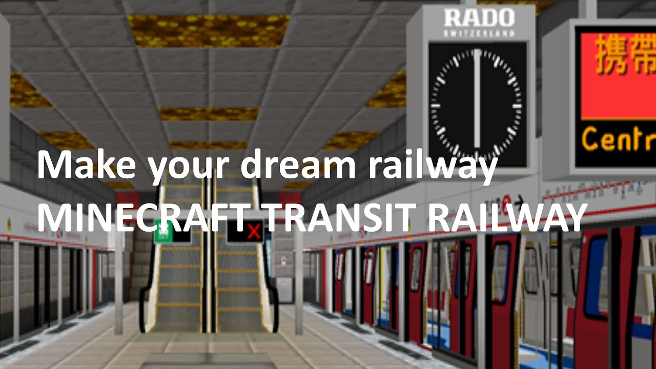 Make your dream railway | Minecraft Transit Railway MOD (MTR Fabric Mod ...