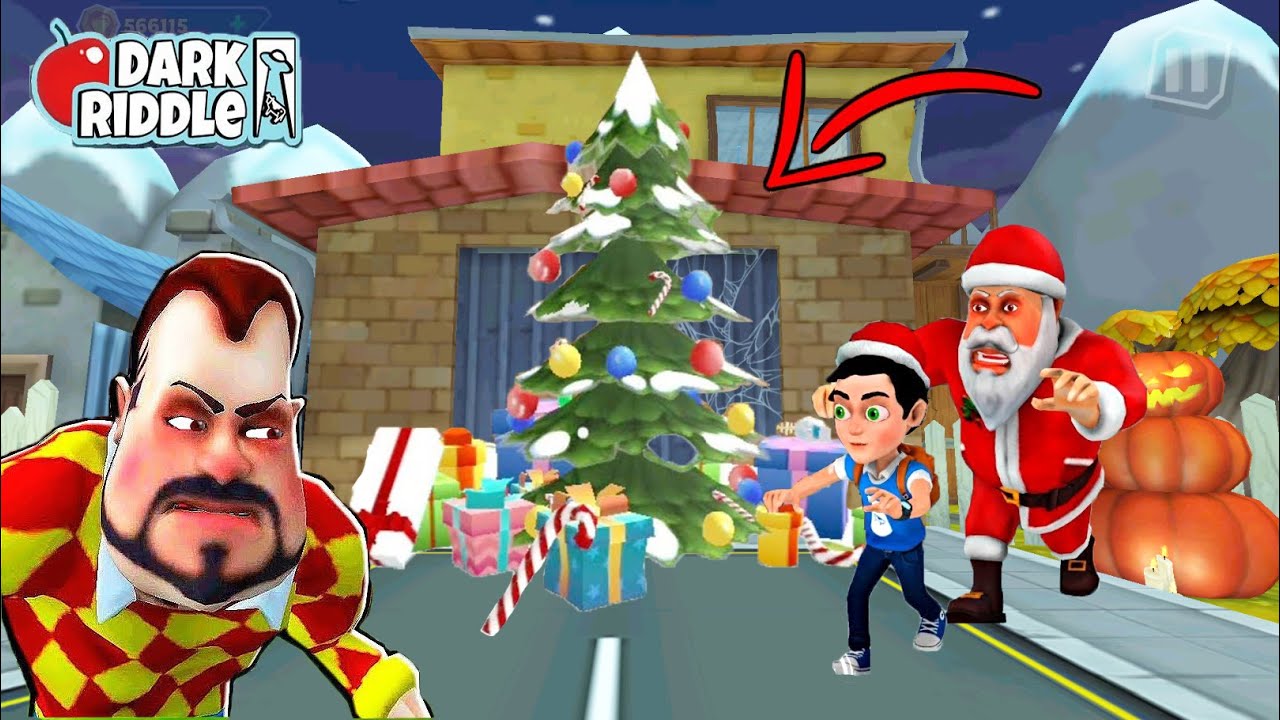 Dark Riddle: UPDATE 15.5 NEW PRANK (Mod Skin SANTA CLAUS) Hello Dark ...