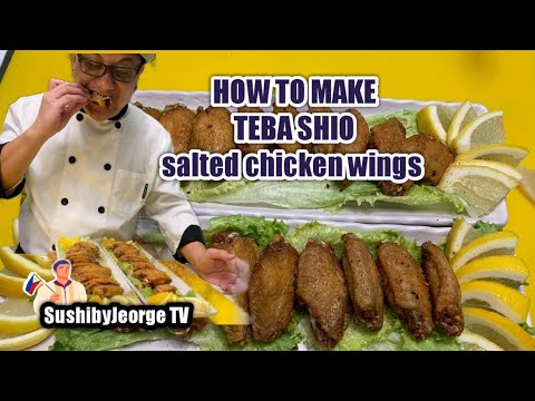 HOW TO MAKE: TEBA SHIO (SALTED CHICKEN WINGS ) Japanese food recipe by ...