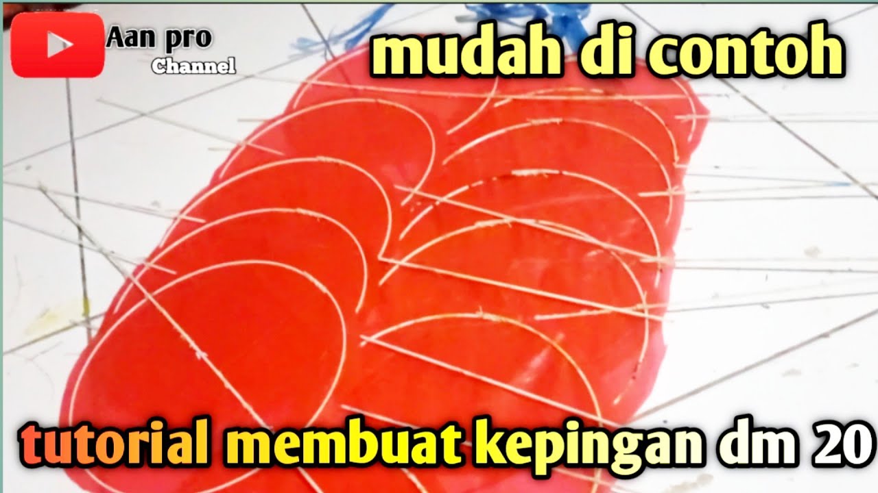 Layangan naga, tutorial membuat kepingan badan naga dm 20 - YouTube