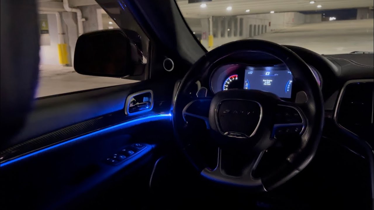 Installing ambient lighting in my SRT Jeep - YouTube
