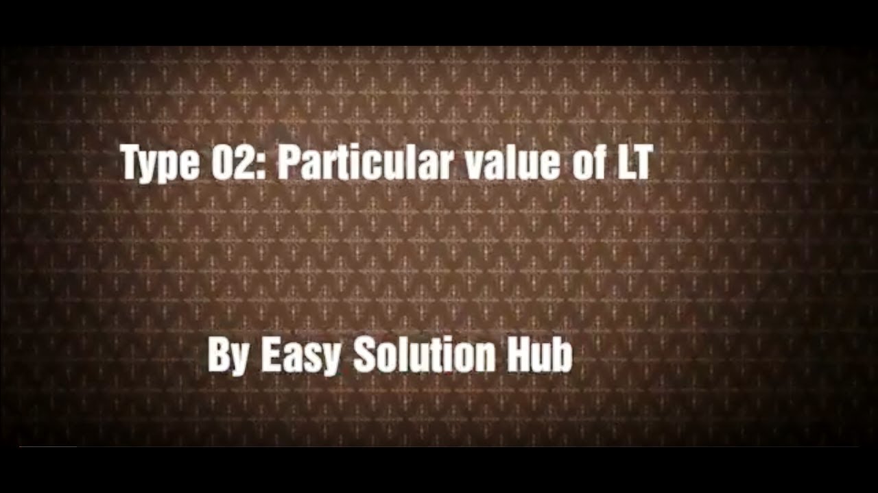 How to know in exam which question is of PARTICULAR VALUE TYPE ...