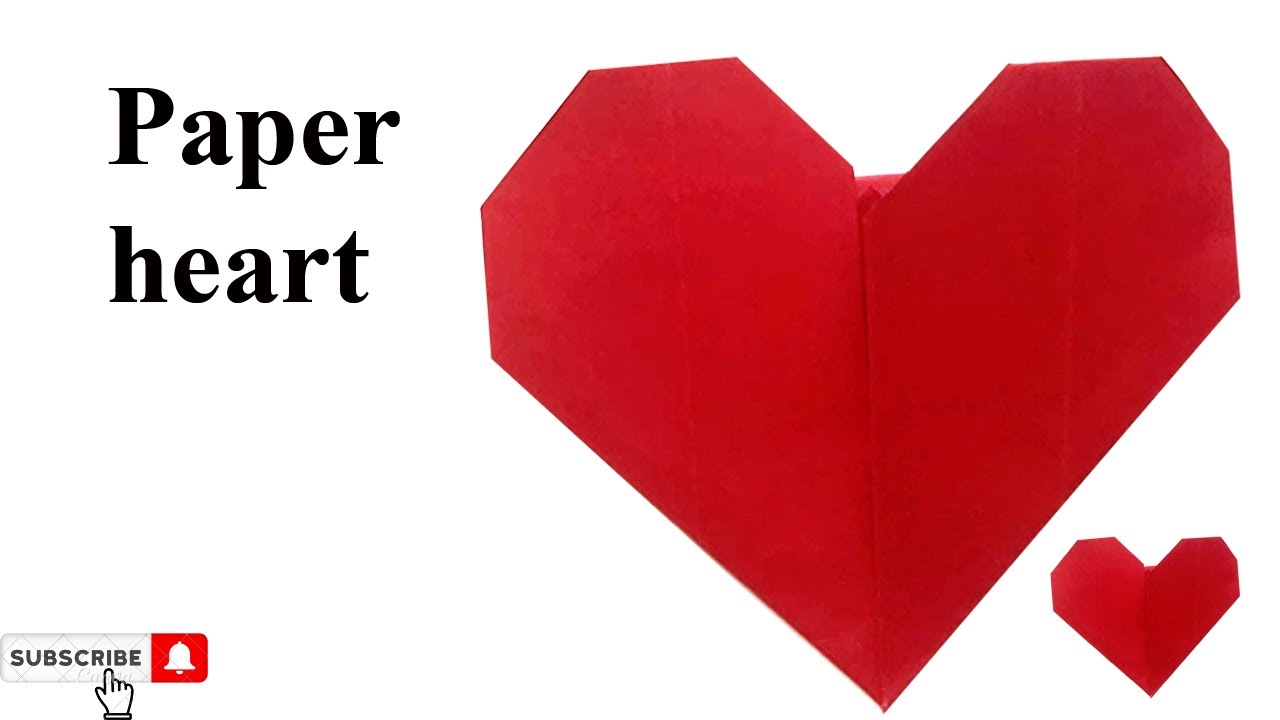 paper heart|paper craft|easy craft - YouTube