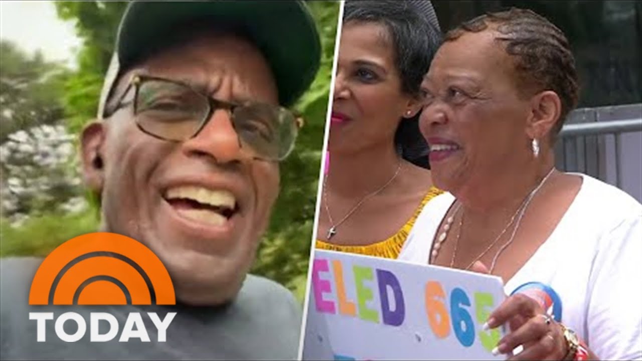 Al Roker Surprises Fan Who Came To Plaza Specifically For Him - YouTube