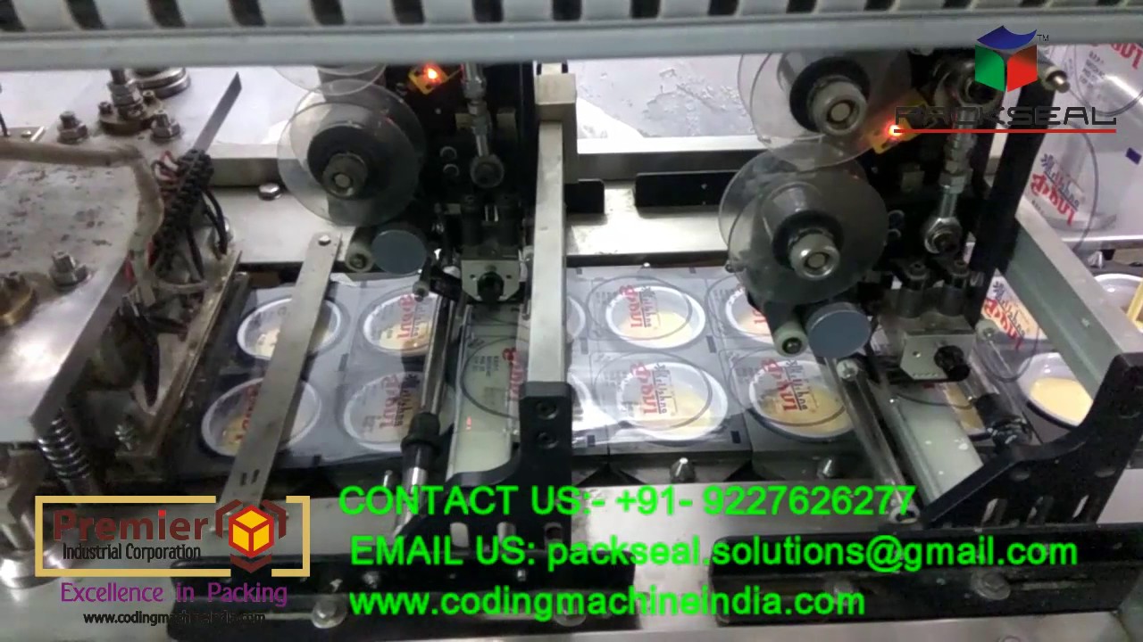 AUTOMATIC FILLING & SEALING GLASS PACKING MACHINE, LASSI/ DAHI PACKING ...