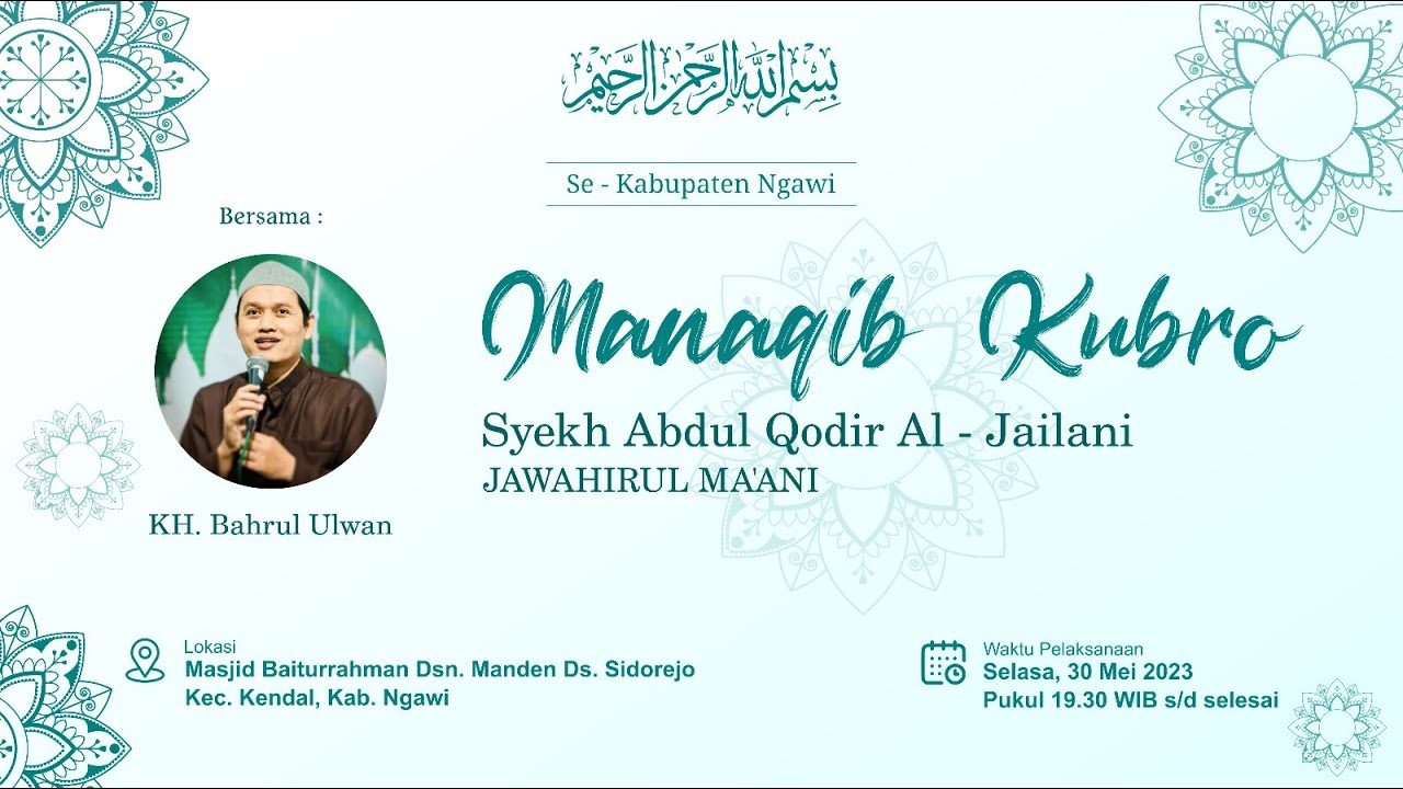 Live | Manaqib Kubro SYEKH ABDUL QODIR AL - JAILANI | ARRA Pro Audio ...
