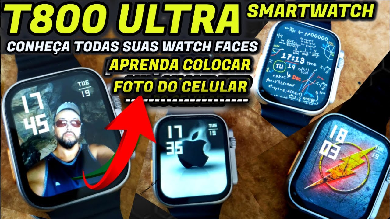 app HIWATCH PRO , APRENDA COLOCAR FOTO no T800 ULTRA CONHEÇA TODAS suas ...