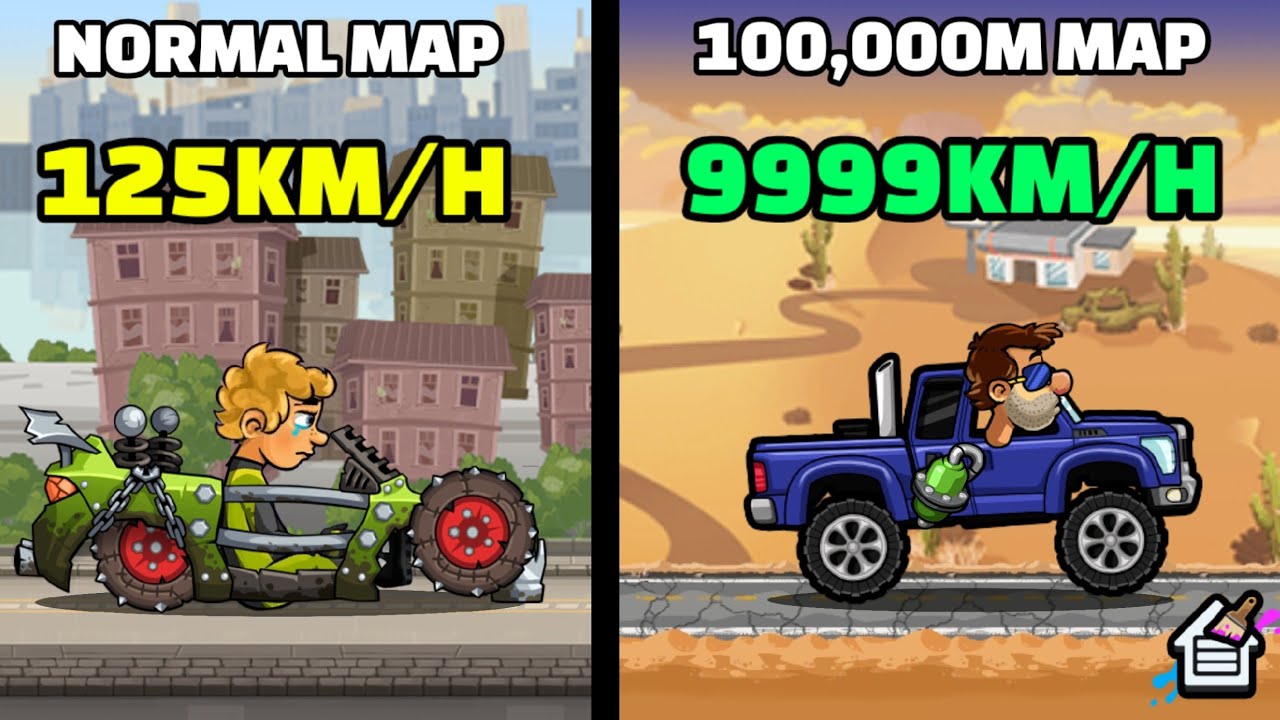 IS THIS FAIR TO PLAY 😭 LONGEST BUT EASIEST 100KM MAP | Hill Climb ...
