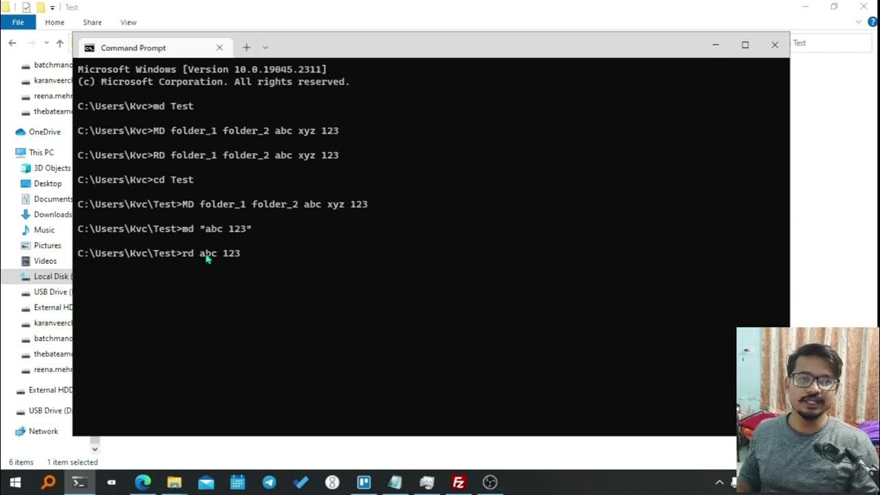 [CMD Secrets] RD Command | Mastering the Art of Keyboard Kung Fu - 3 | Batch Man - YouTube