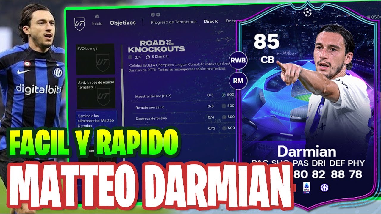 CAMINO A LAS ELIMINATORIAS: MATTEO DARMIAN en EAFC 24 | Road to the ...