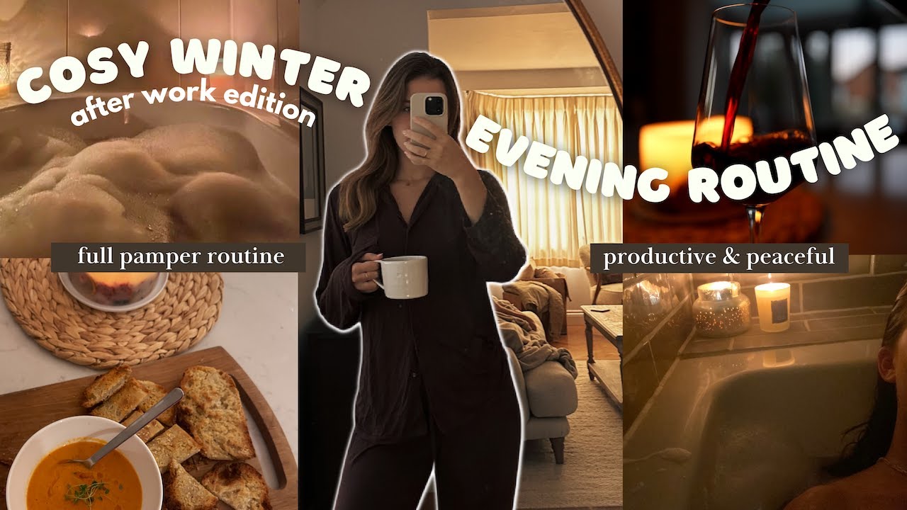 AFTER WORK SELF CARE EVENING ROUTINE 💌 peaceful & aesthetic - YouTube