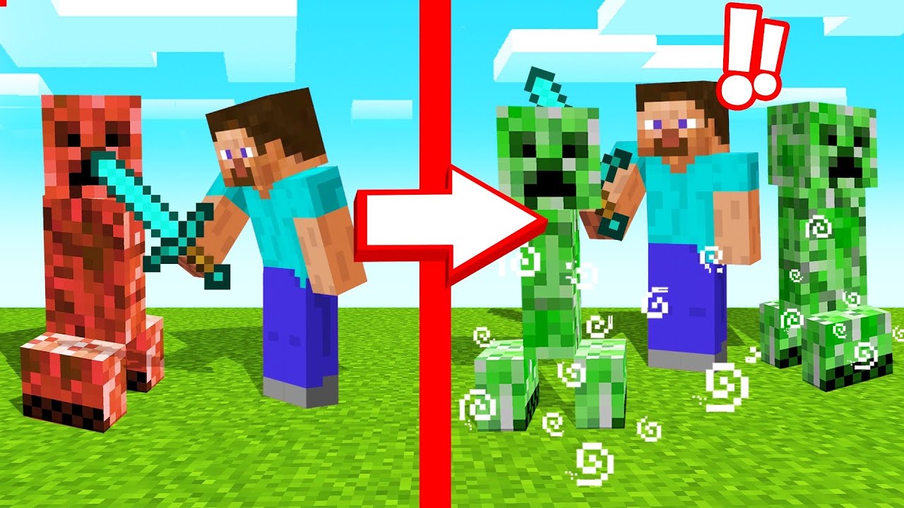 TOUCH MOB = MULTIPLY In MINECRAFT! - YouTube
