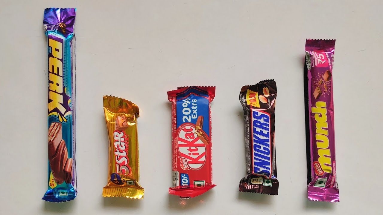 Perk vs 5Star vs Kitkat vs Snickers vs Munch - YouTube