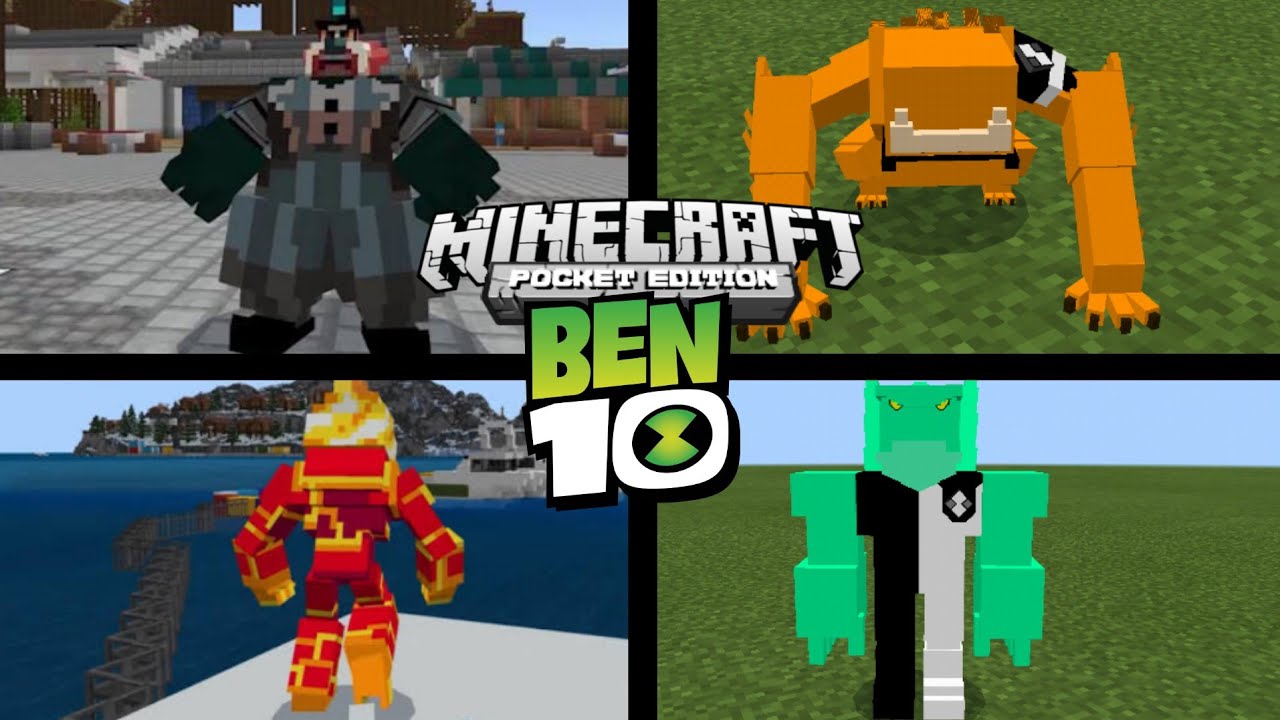 BEN 10 MOD FOR MINECRAFT PE (BEN 10 REBOOT,BEN 10 ULTIMATRIX,BEN 10 ...