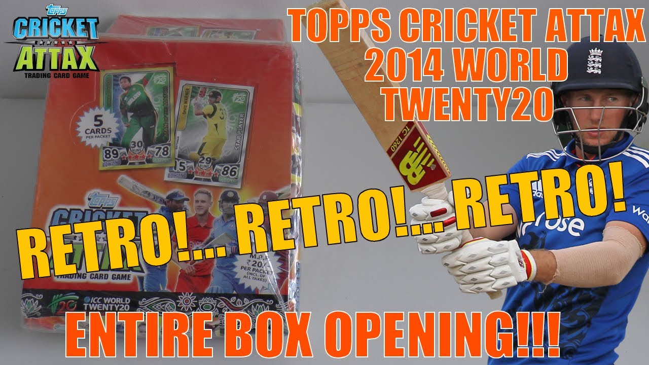 RETRO ... RETRO... RETRO! ☆ ENTIRE BOX OPENING ☆ CRICKET ATTAX WORLD ...