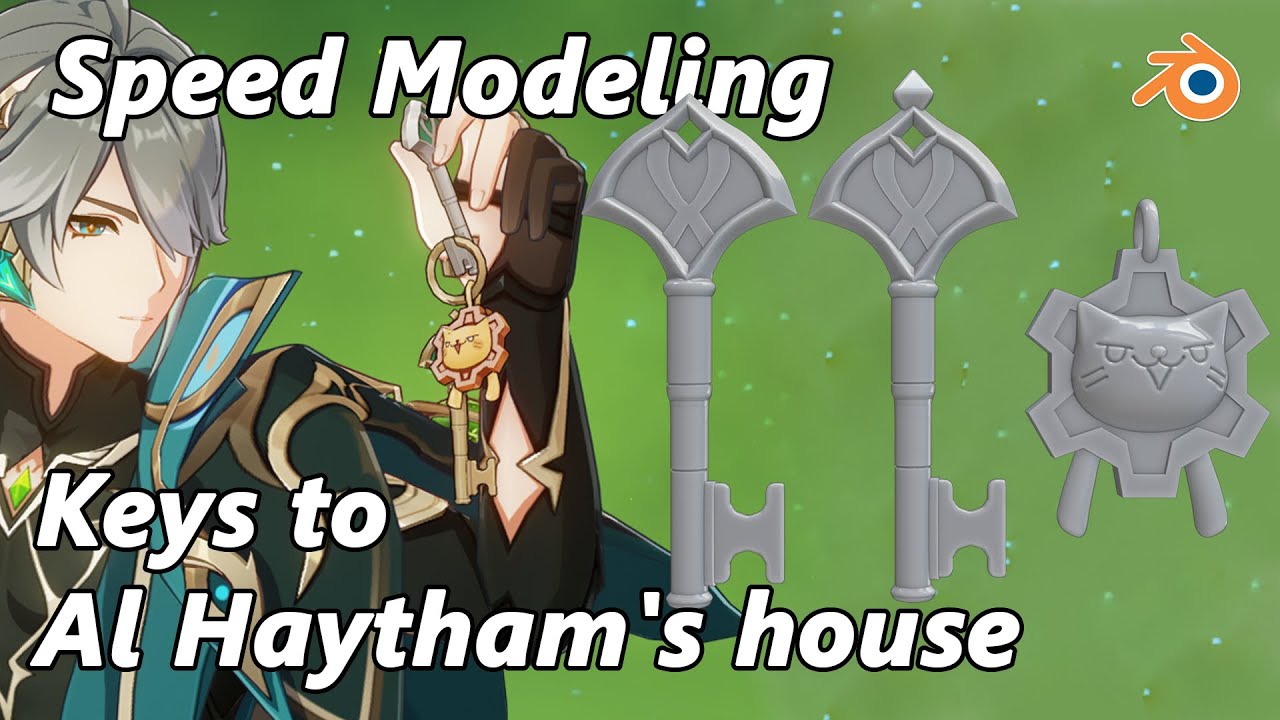 Keys to Al Haytham's house (Genshin Impact)| 3d Print Cosplay ...