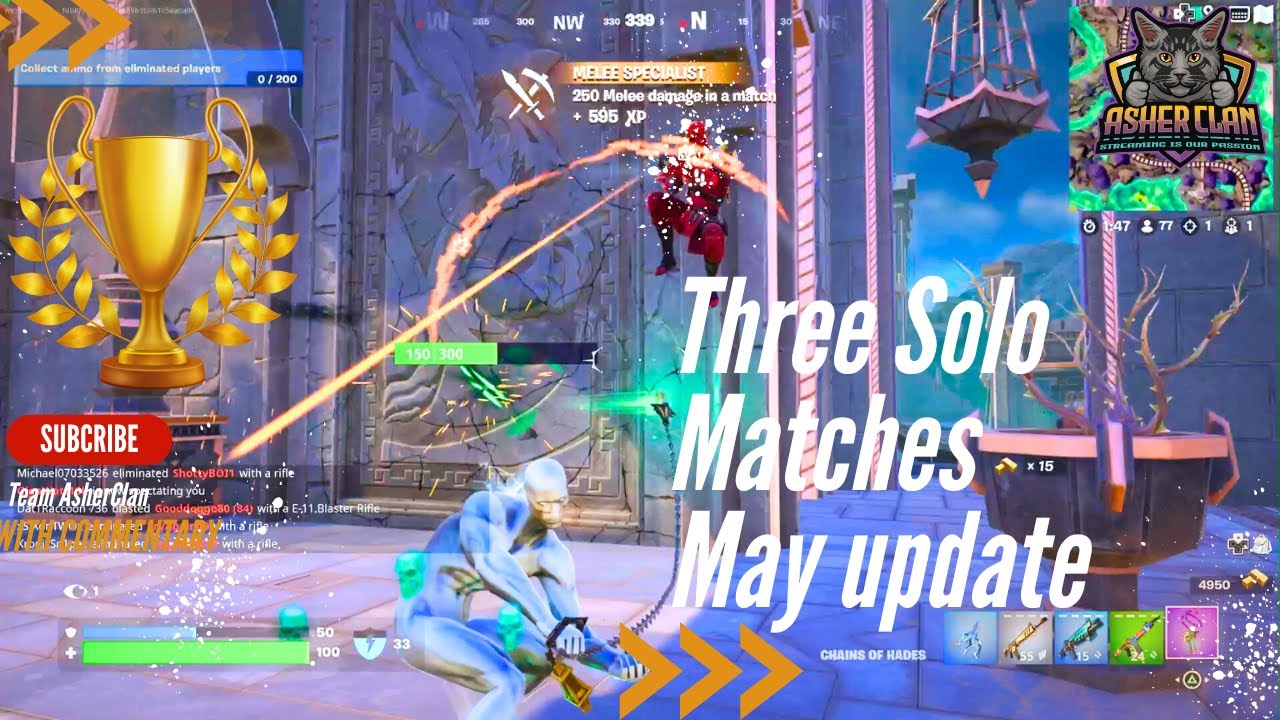 3 Top 2 finishes Fortnite Solo High Elimination Matches May 2024 # ...