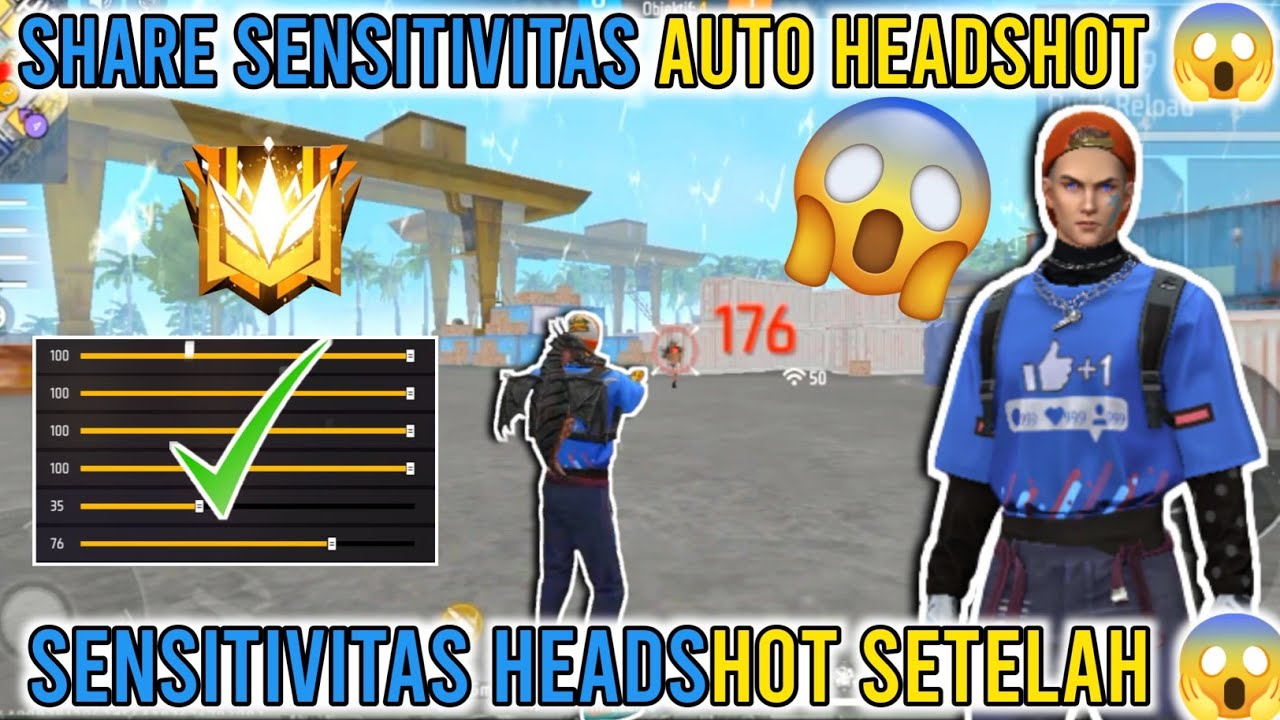 SENSITIVITAS AUTO HEADSHOT TERBARU 2023 SETELAH UPDATE 🔥100%WORK SEMUA SENJATA 😱 2023🔥#0phiro ...