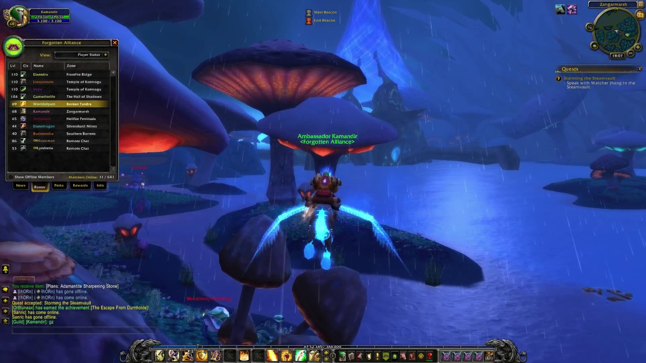 WoW quest #3741 Storming the Steamvault - YouTube