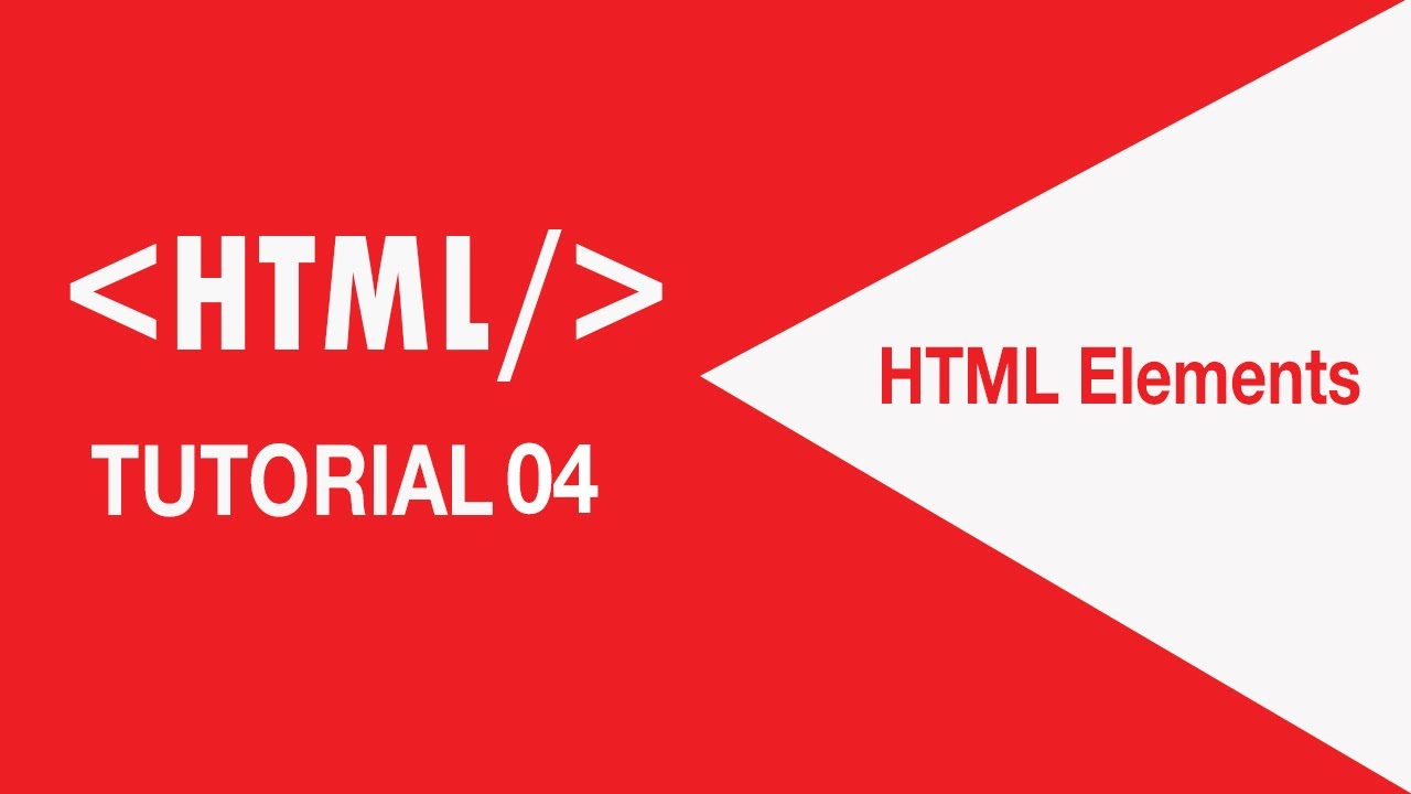 HTML-tutorial for beginners 04 | HTML Elements - YouTube