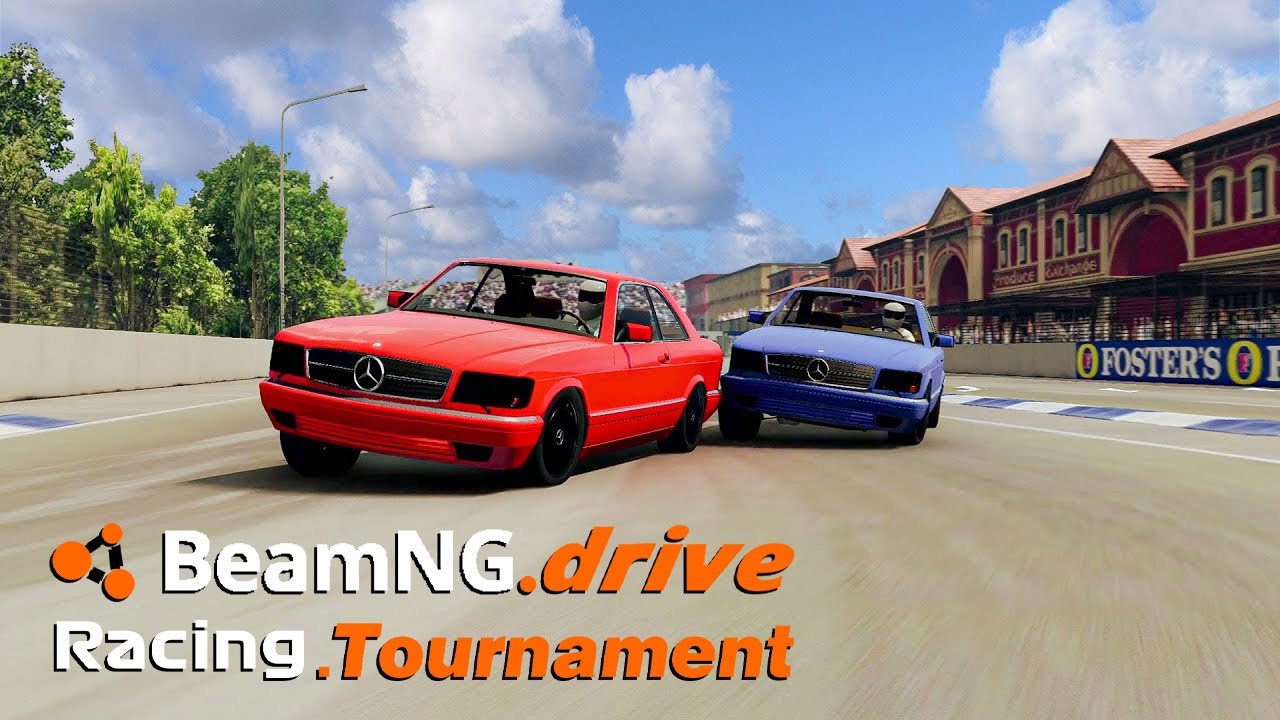 BeamNG Racing Tournament S1E1 - Mercedes W126 / Adelaide - YouTube