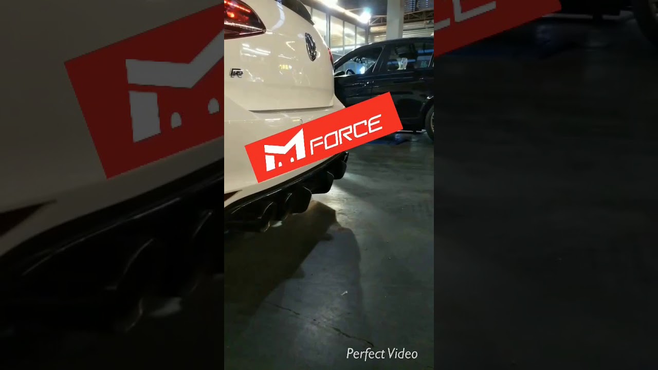 VW Golf R MK7.5 Flames & LOUD BANG! **MUST SEE** 2020 - YouTube