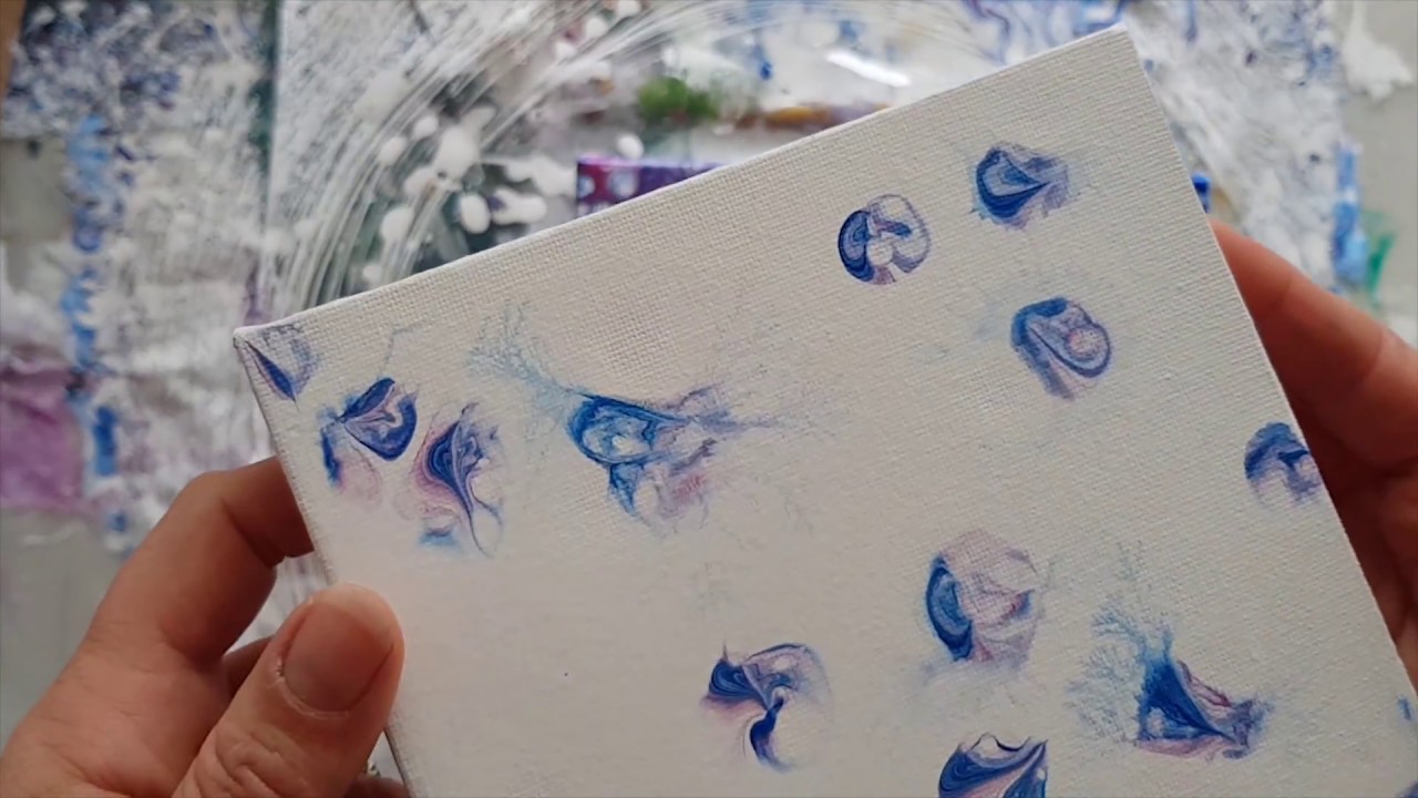 059 Playing with Fractals in Acrylic Paint - YouTube