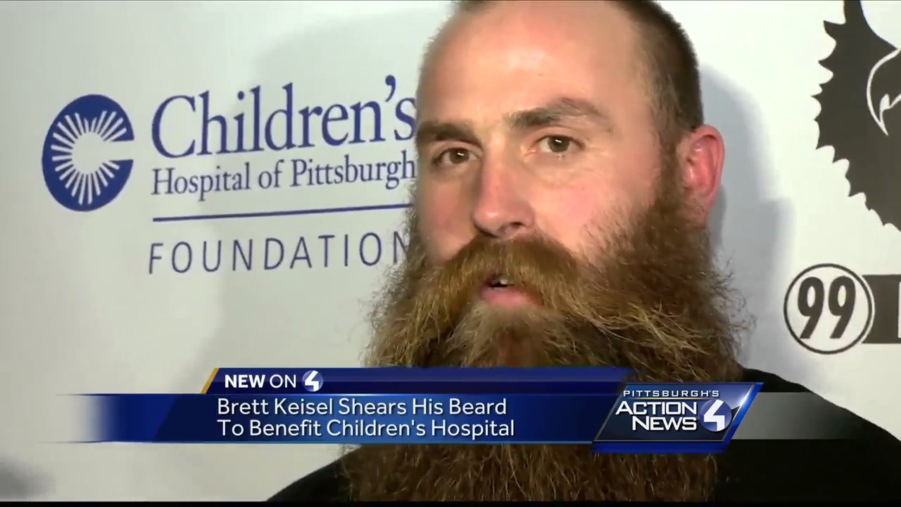 Former Steeler Brett Keisel shears his beard - YouTube