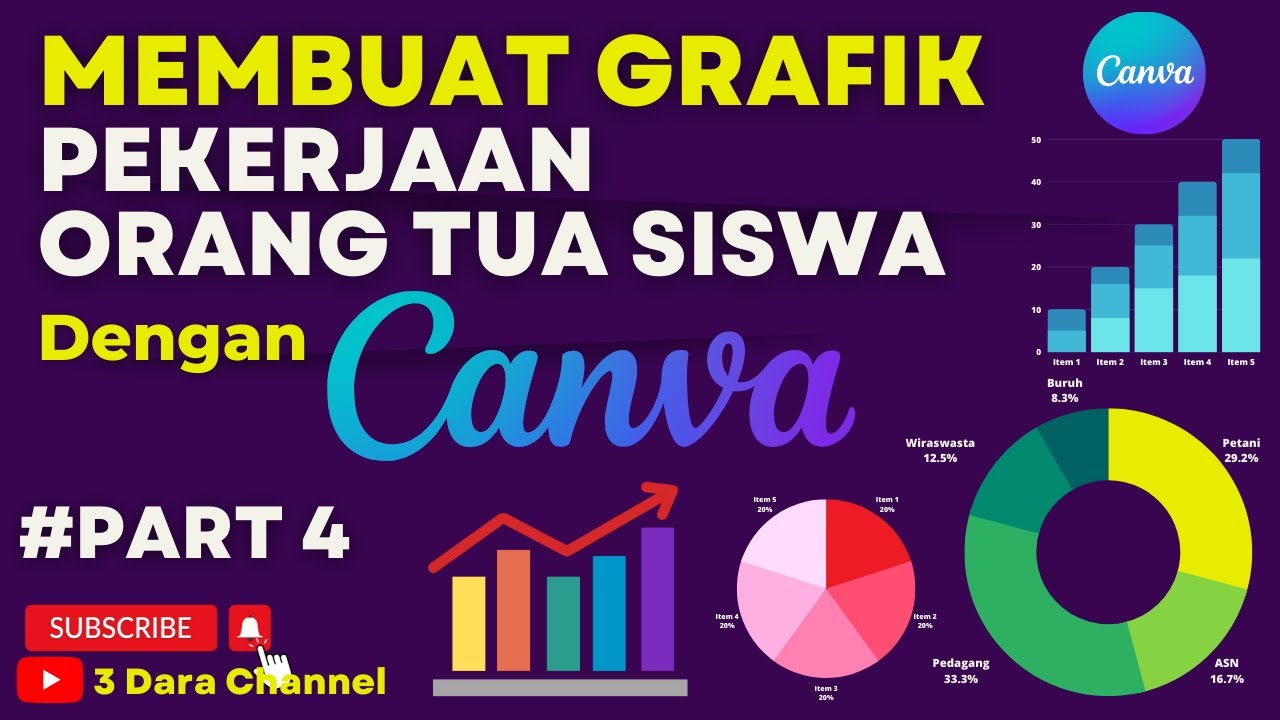 CARA MEMBUAT GRAFIK PEKERJAAN ORANG TUA SISWA DENGAN CANVA. - YouTube
