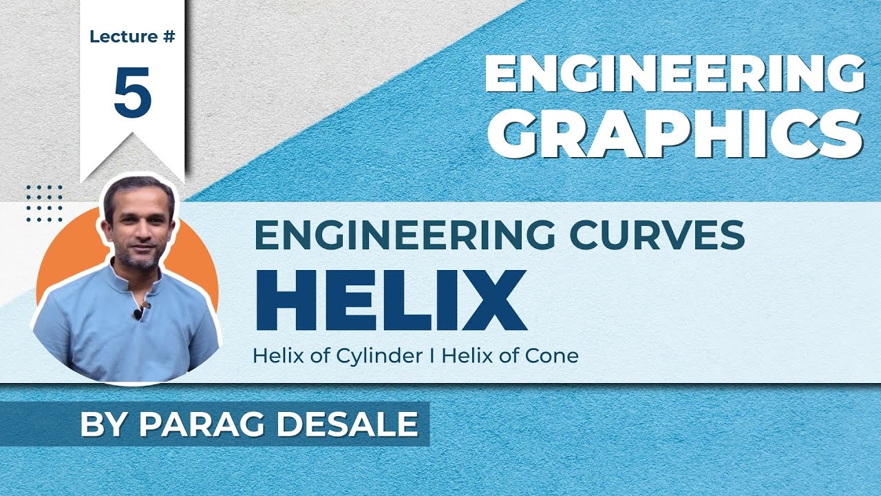 Engineering Graphics I Lect 05 - Helix I Helix of Cylinder I Helix of ...
