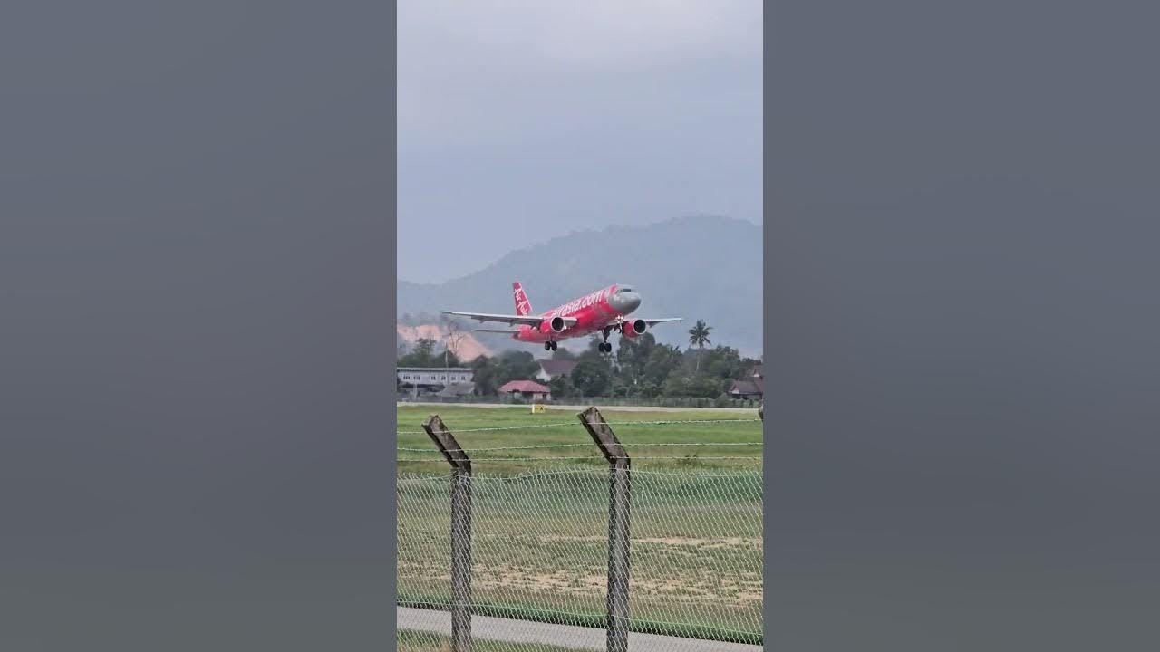 Ex-MYAirline AK9700 AirAsia Takeoff & Landing at KUALA TERENGGANU AIRPORT Airbus A320-216. 9M ...