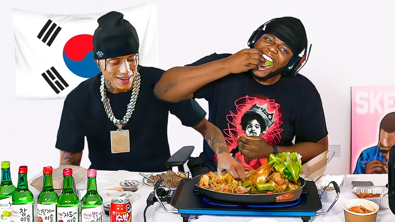 Central Cee & Samham First Time Eating Korean Food! - YouTube