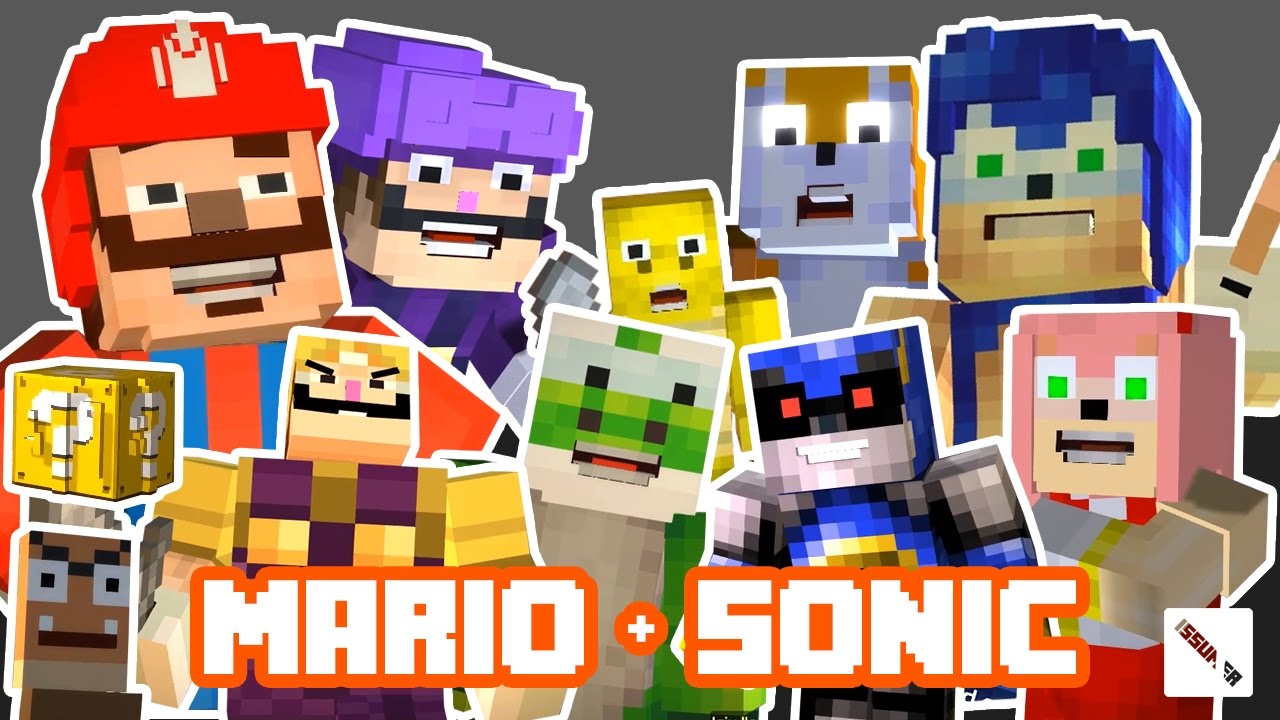 MARIO vs SONIC, Mario got a Special Visitor?! FULL Minecraft Story Mode ...