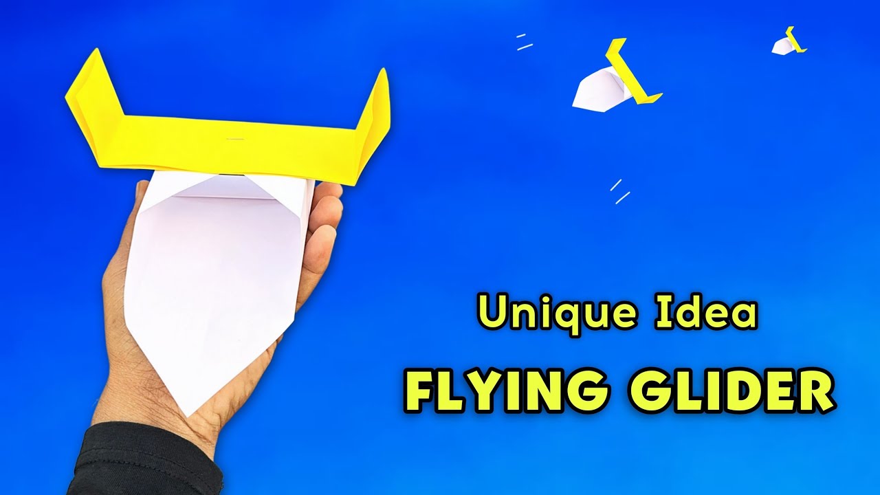 how to make new flying glider, best paper glider bird, flying paper ...