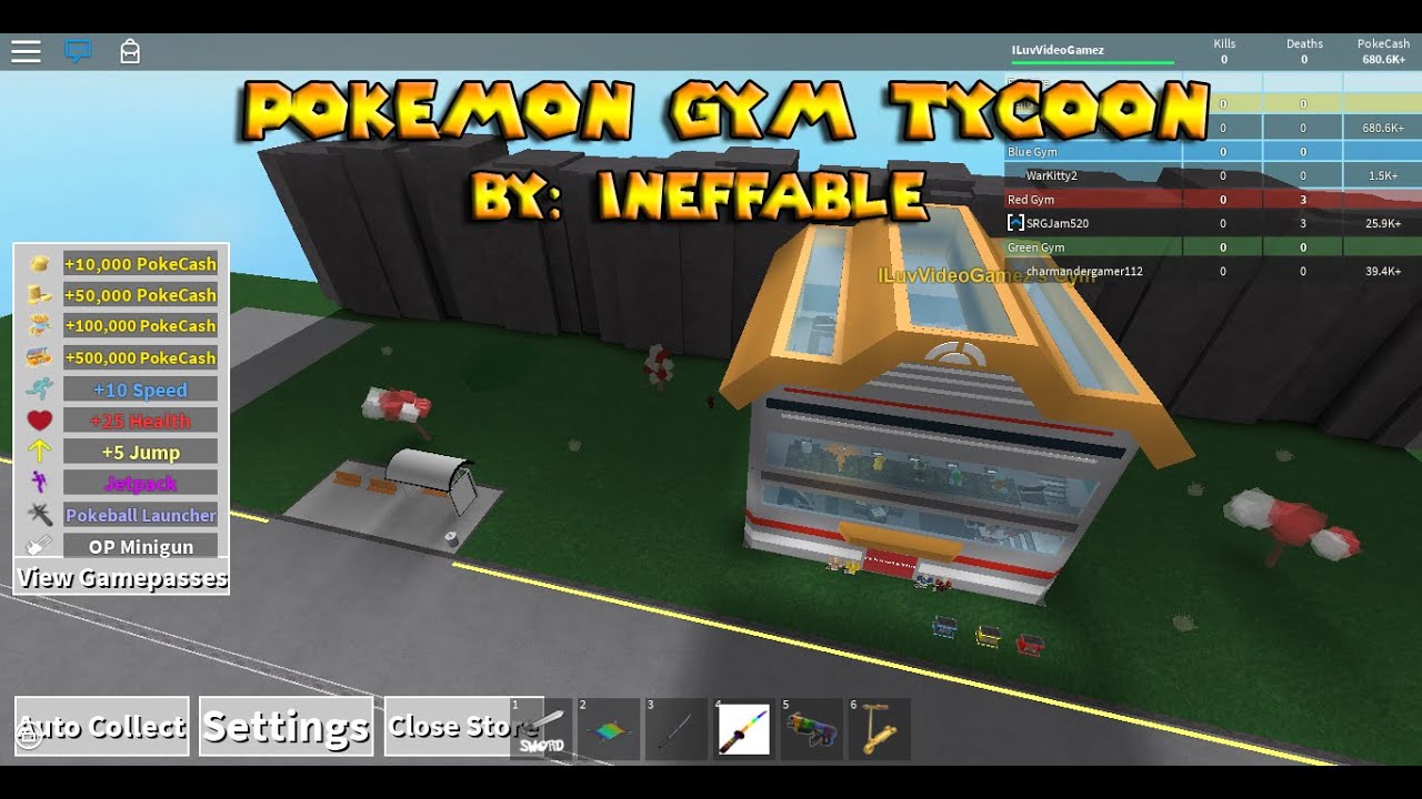 Pokemon Gym Tycoon Tour (100%) +Secrets - YouTube