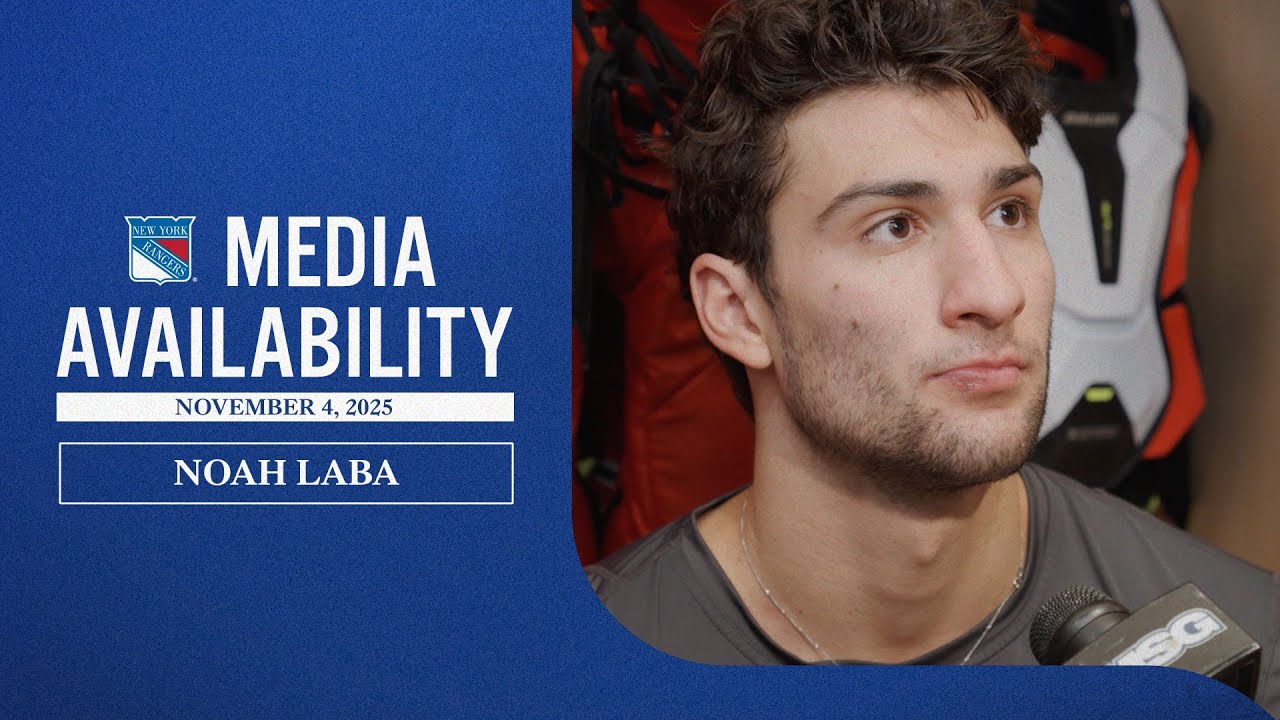 NYR vs CAR: Noah Laba Pregame Media Availability | Nov. 4, 2025 - YouTube